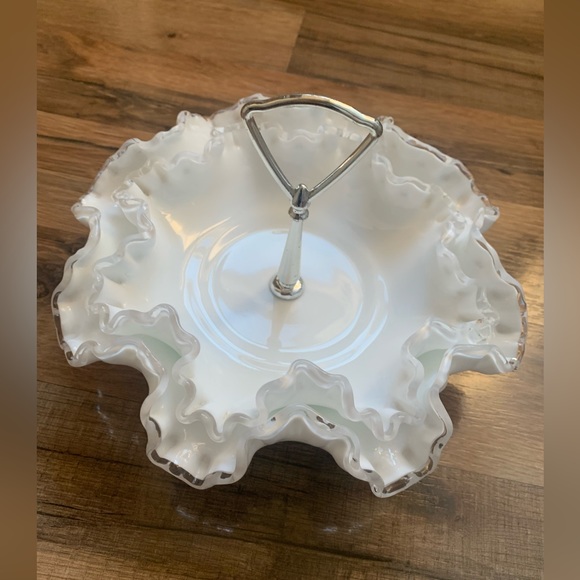 Fenton | Accents | Vintage Fenton Ruffled Edge Candydish | Poshmark